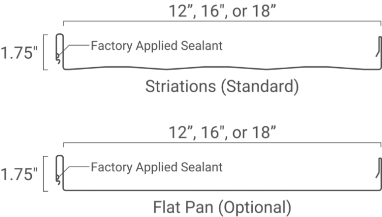 Vertical Seam - Clip Fastened Standing Seam - Best Buy Metals
